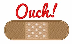 Band Aid Ouch Embroidery Design | EmbroideryDesigns.com