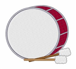 Bass Drum Embroidery Design | EmbroideryDesigns.com