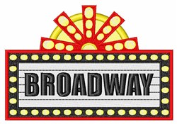 Broadway Embroidery Design | EmbroideryDesigns.com