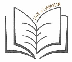 Continuous Open Book Embroidery Design | EmbroideryDesigns.com