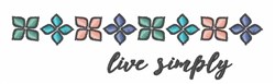 Live Simply Embroidery Design | EmbroideryDesigns.com