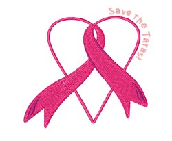 Save The Tatas Embroidery Design | EmbroideryDesigns.com