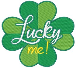 Lucky Me Embroidery Design | EmbroideryDesigns.com