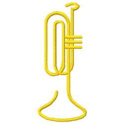 Trumpet Embroidery Design | EmbroideryDesigns.com