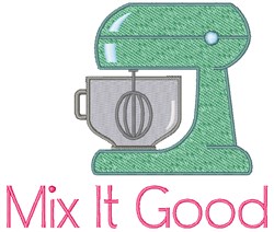 Kitchen Mixer Embroidery Design | EmbroideryDesigns.com