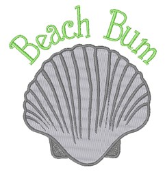 Beach Bum Embroidery Design | EmbroideryDesigns.com