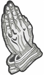 Praying Hands Embroidery Design | EmbroideryDesigns.com