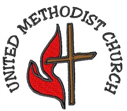 United Methodist Church Embroidery Design | EmbroideryDesigns.com
