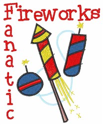 Fireworks Embroidery Design | EmbroideryDesigns.com