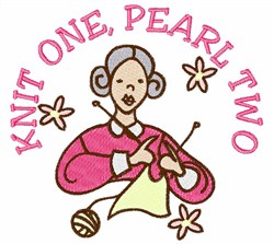 Knit One, Pearl Two Embroidery Design | EmbroideryDesigns.com