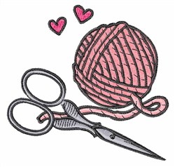 Ball Of Yarn Embroidery Design | EmbroideryDesigns.com