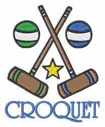 Croquet Embroidery Design | EmbroideryDesigns.com