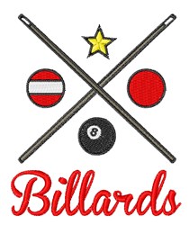 Billiards Embroidery Design | EmbroideryDesigns.com