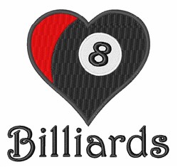 Billiards Embroidery Design | EmbroideryDesigns.com