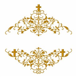 Cross Embellishment Embroidery Design | EmbroideryDesigns.com