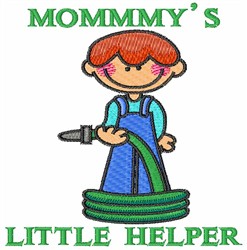 Mommys Little Helper Embroidery Design | EmbroideryDesigns.com