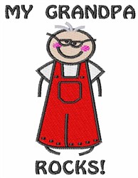 Grandpa Rocks Embroidery Design | EmbroideryDesigns.com
