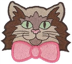 3D Cat Face Embroidery Design | EmbroideryDesigns.com