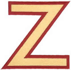 Filled Zeta Symbol Embroidery Design | EmbroideryDesigns.com