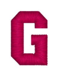 .50 Block Letter G Embroidery Design | EmbroideryDesigns.com