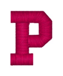 .50 Block Letter P Embroidery Design | EmbroideryDesigns.com