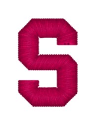 .50 Block Letter S Embroidery Design | EmbroideryDesigns.com