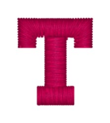 .50 Block Letter T Embroidery Design | EmbroideryDesigns.com