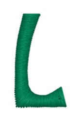 Alphabet L Embroidery Design | EmbroideryDesigns.com