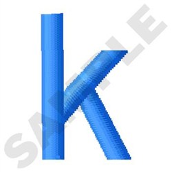 Lower Case k Embroidery Design | EmbroideryDesigns.com