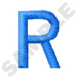 Upper Case R Embroidery Design | EmbroideryDesigns.com