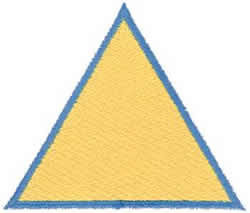 Triangle Embroidery Design | EmbroideryDesigns.com