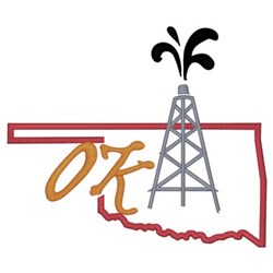 Oklahoma Embroidery Design | EmbroideryDesigns.com
