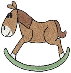 Rocking Horse Embroidery Design | EmbroideryDesigns.com