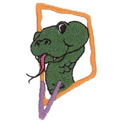 V Is For Viper Embroidery Design | EmbroideryDesigns.com