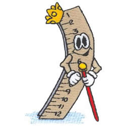 The Ruler Embroidery Design | EmbroideryDesigns.com