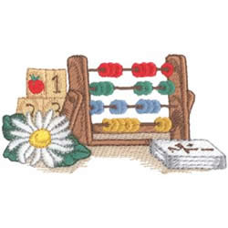 Childrens Abacus Embroidery Design | EmbroideryDesigns.com