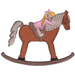 Rocking Horse Embroidery Design | EmbroideryDesigns.com
