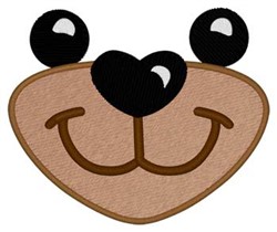 Bear Face Embroidery Design | EmbroideryDesigns.com