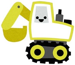 Digger Applique Embroidery Design | EmbroideryDesigns.com