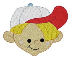 Boy Head Embroidery Design | EmbroideryDesigns.com