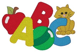 Abc Embroidery Design | EmbroideryDesigns.com