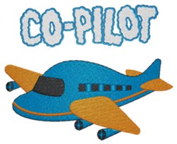 Co-pilot Embroidery Design | EmbroideryDesigns.com