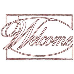 Welcome Embroidery Design | EmbroideryDesigns.com