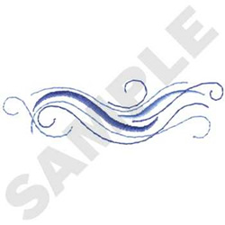 Water Accent Embroidery Design | EmbroideryDesigns.com