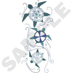 Turtles Embroidery Design | EmbroideryDesigns.com