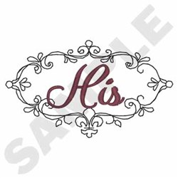 His Monogram Embroidery Design | EmbroideryDesigns.com