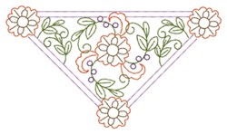 Paisley Corner Embroidery Design | EmbroideryDesigns.com