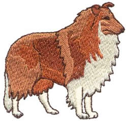 Rough Collie Embroidery Design | EmbroideryDesigns.com