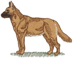Belgian Malinois Embroidery Design | EmbroideryDesigns.com