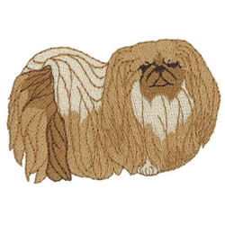 Pekingese Embroidery Design | EmbroideryDesigns.com